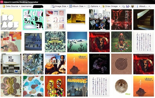 Create album cover mosaic wallpapers with Last.fm Desktop Generator